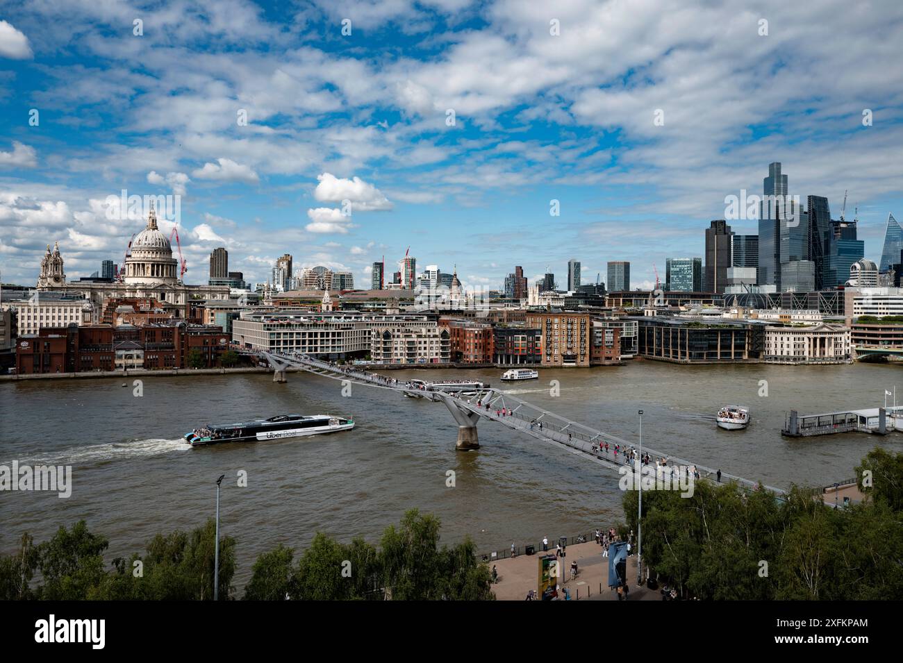 London Panorama showing St Paul’s Cathedral and the City of London. 26 ...