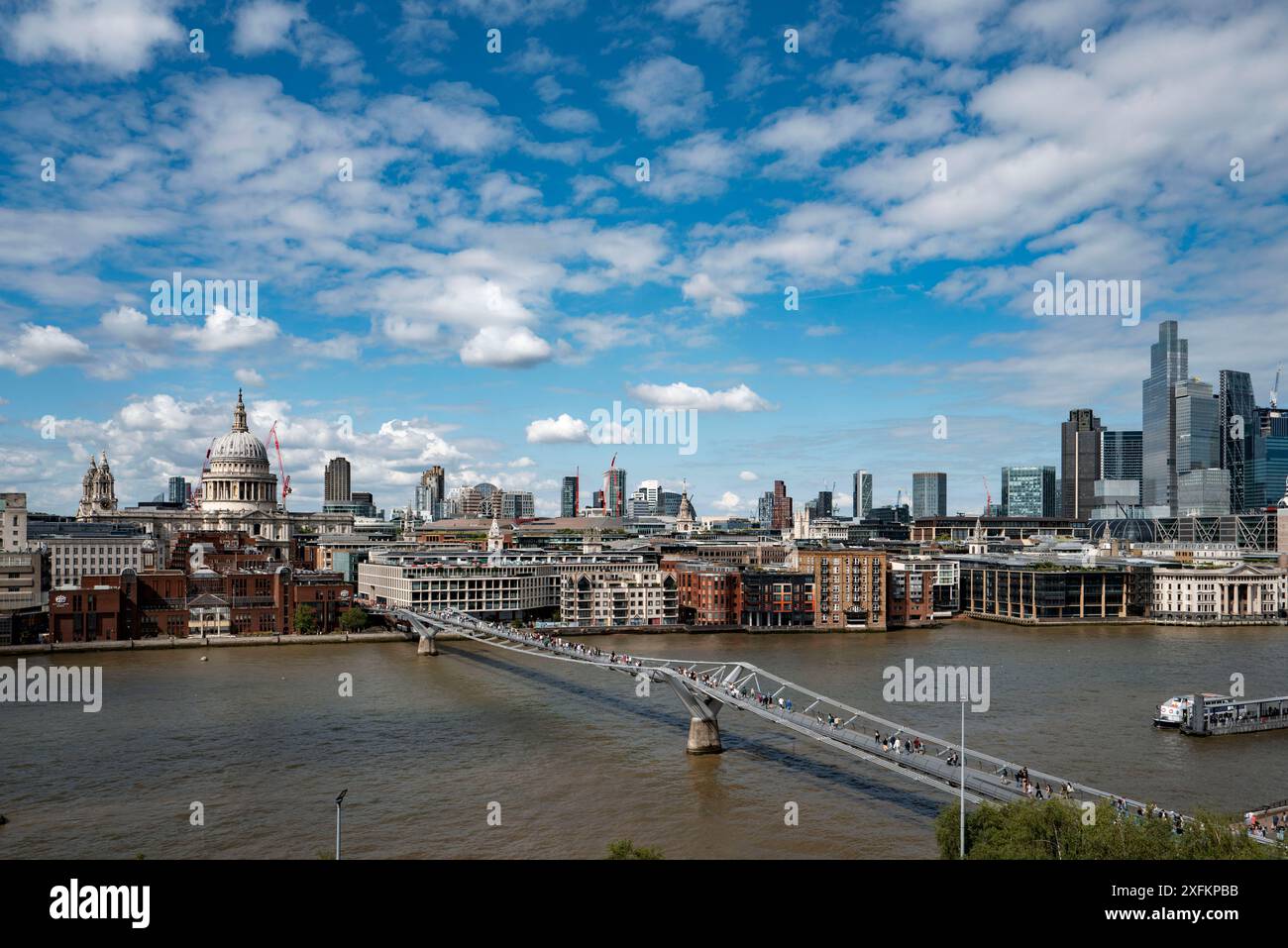 London Panorama showing St Paul’s Cathedral and the City of London. 26 ...