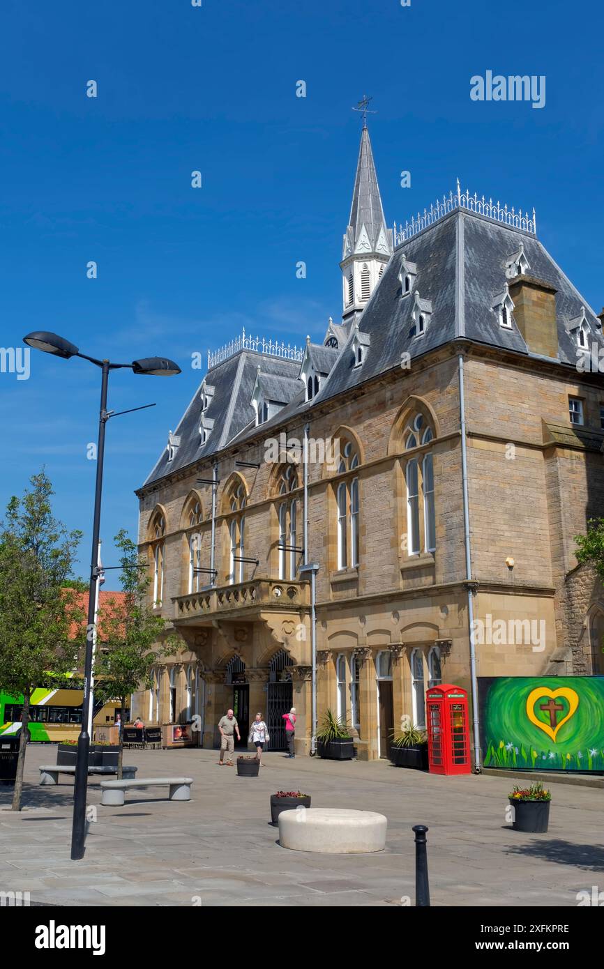 the town hall,,Bishop Auckland,County Durham,England,UK Stock Photo - Alamy