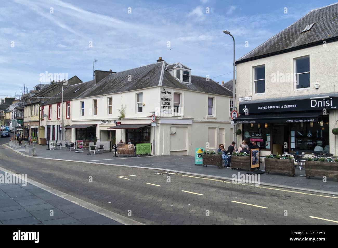 pavement cafe,Stranraer, Dumfries and Galloway, Scotland, UK Stock ...