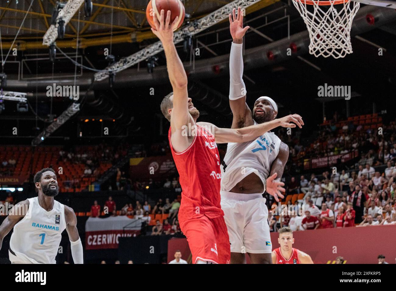 Buddy Hield (R) of Bahamas and Michal Sokolowski (L) of Poland in ...