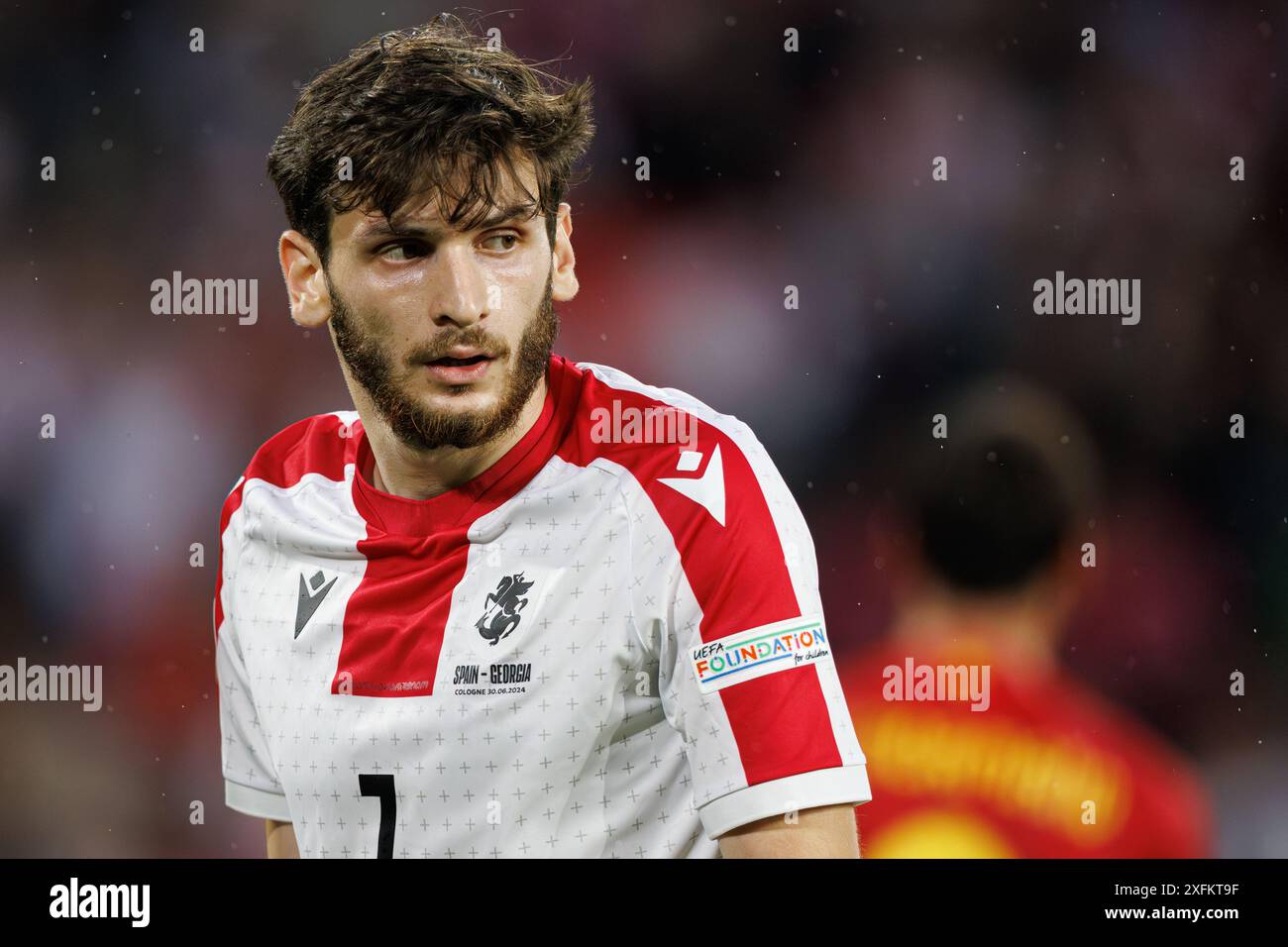 Kvicha Kvaratshkelia seen during UEFA Euro 2024 Round of 16 game ...