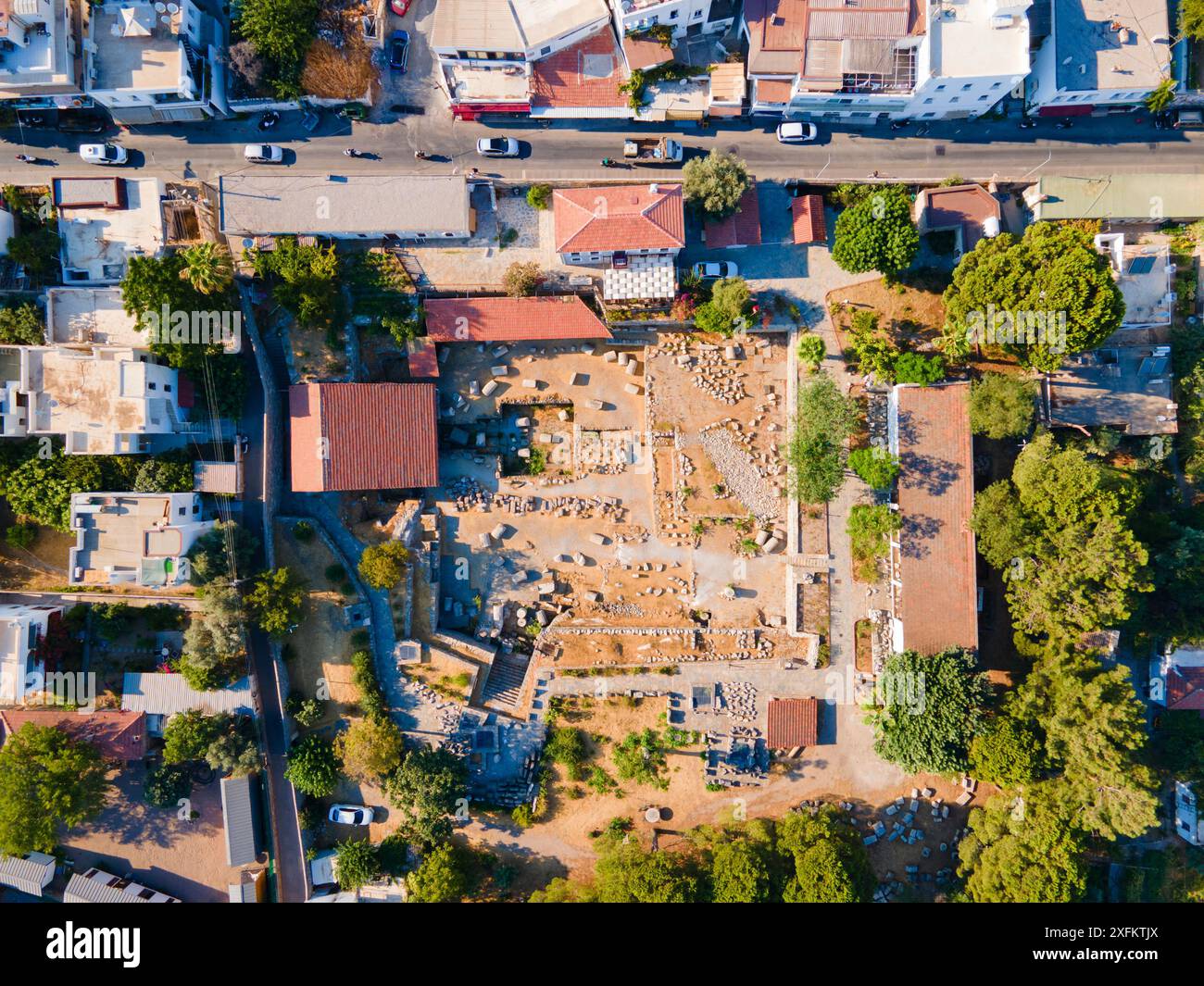 The Halicarnassus Mausoleum Museum or Tomb of Mausolus Museum aerial ...