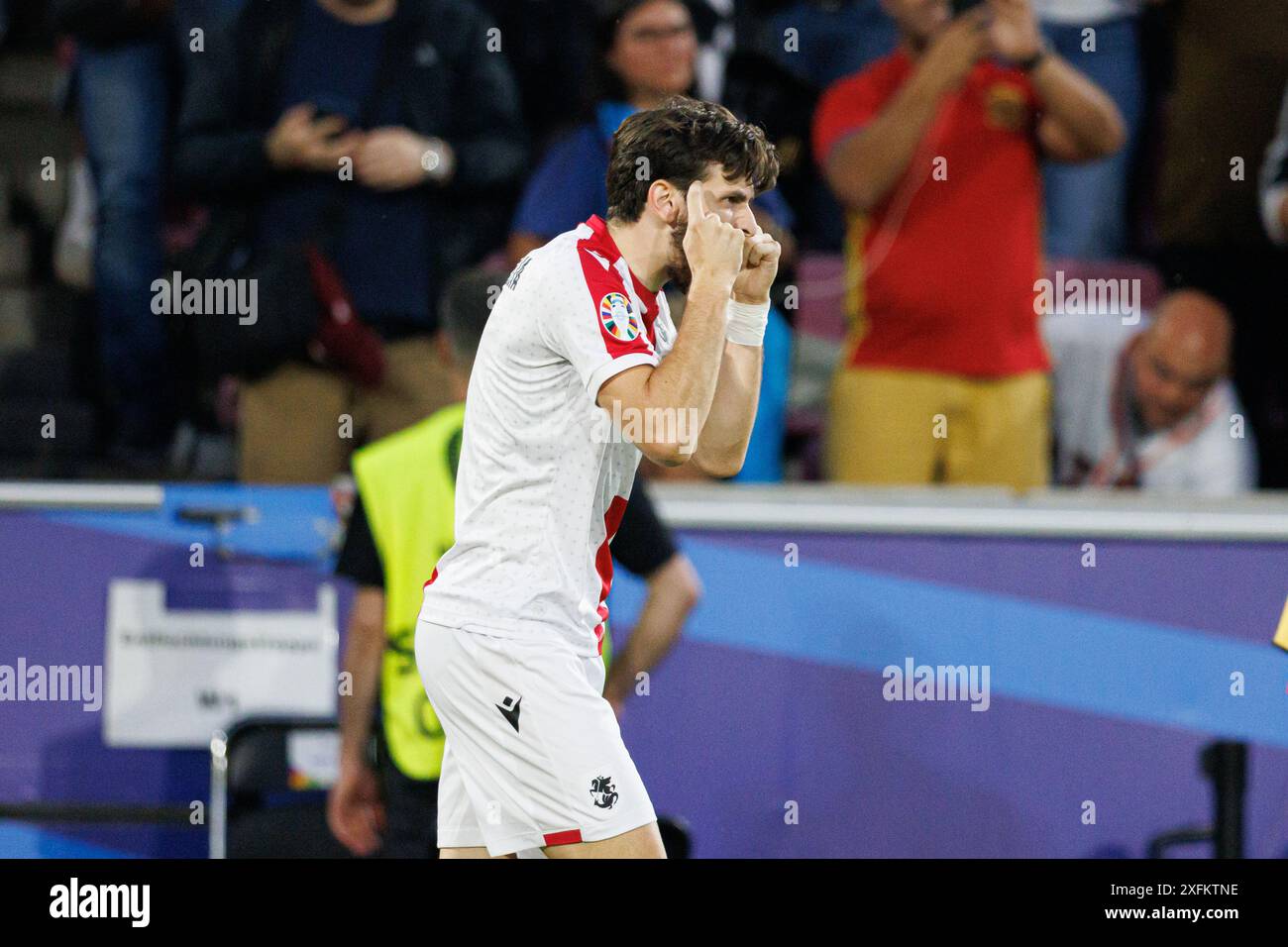 Kvicha Kvaratshkelia seen during UEFA Euro 2024 Round of 16 game ...