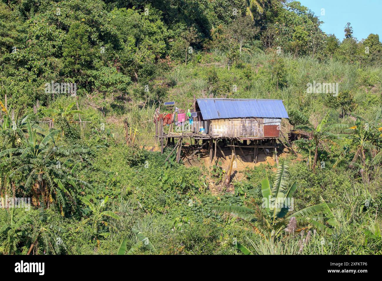 A tribal house in the Bandarban.this photo was taken from Bandarban ...
