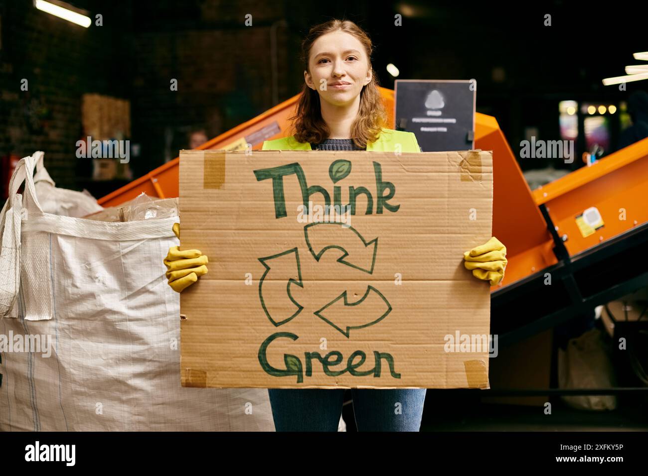 Waste management think green hi-res stock photography and images - Alamy