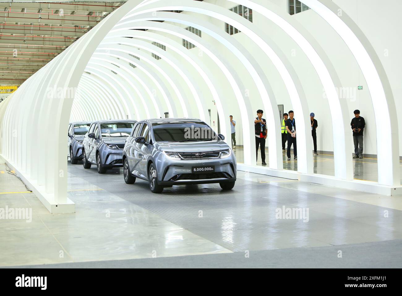 (240704) -- RAYONG, July 4, 2024 (Xinhua) -- BYD's 8 millionth new ...