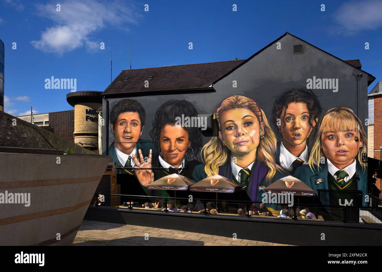 Derry Girls Mural Derry Northern Ireland Stock Photo - Alamy