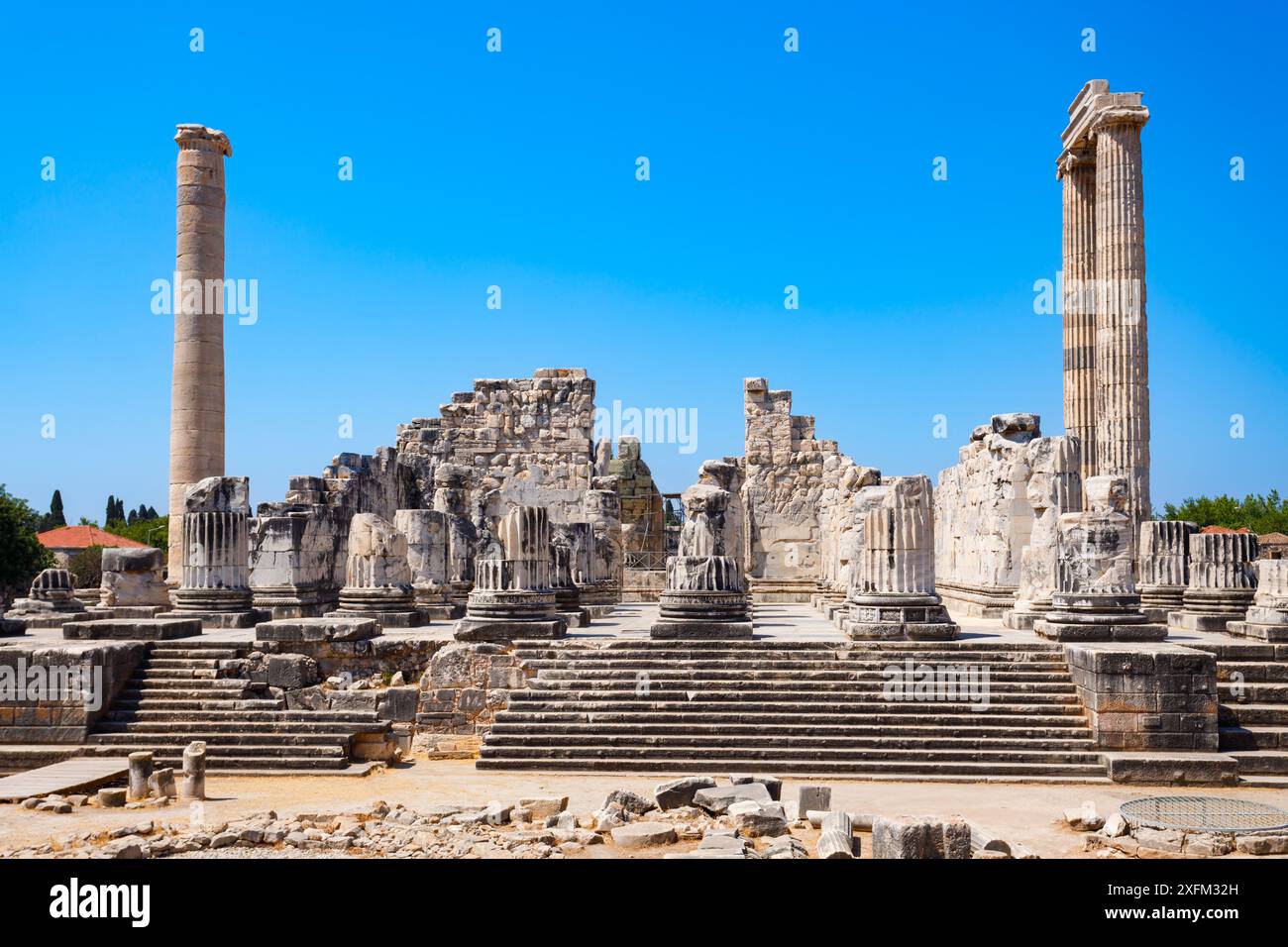 The ruins of the Temple of Apollo at Didyma ancient greek city. Didyma ...