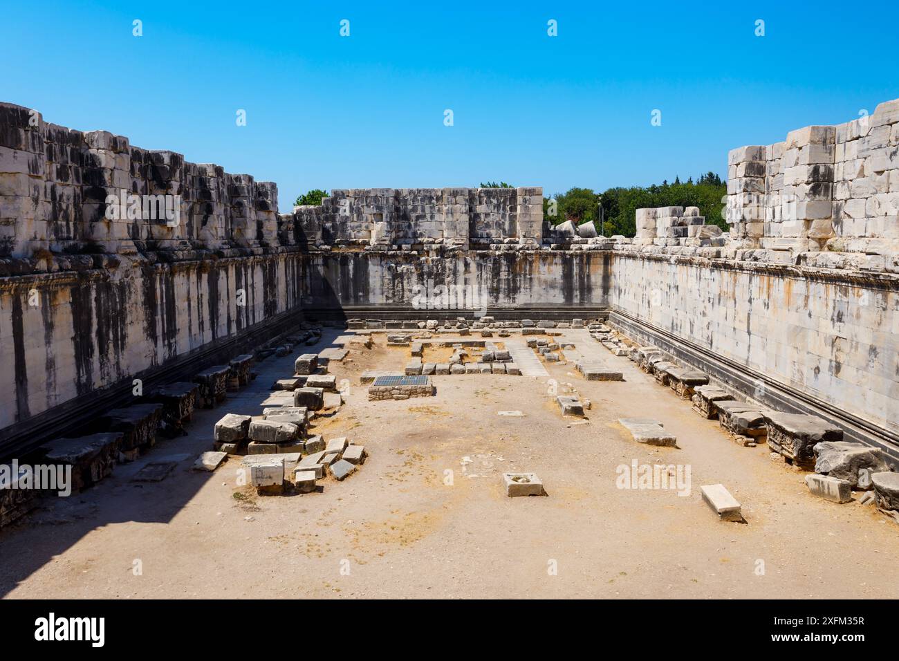 The ruins of the Temple of Apollo at Didyma ancient greek city. Didyma ...