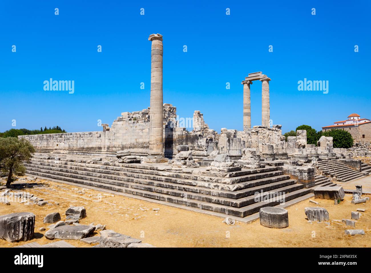 The ruins of the Temple of Apollo at Didyma ancient greek city. Didyma ...