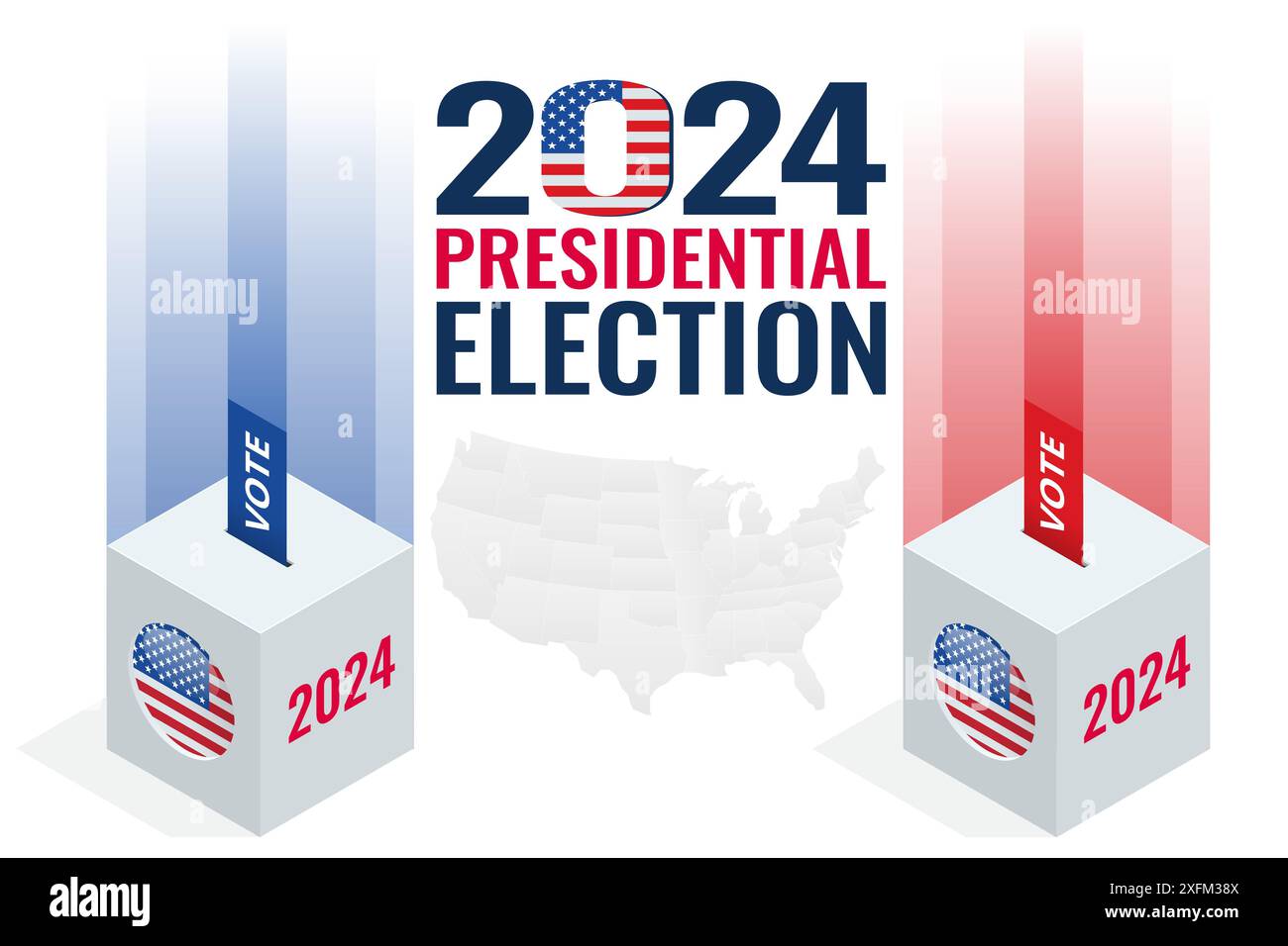 2024 United States of America Presidential Election banner. 2024 United ...