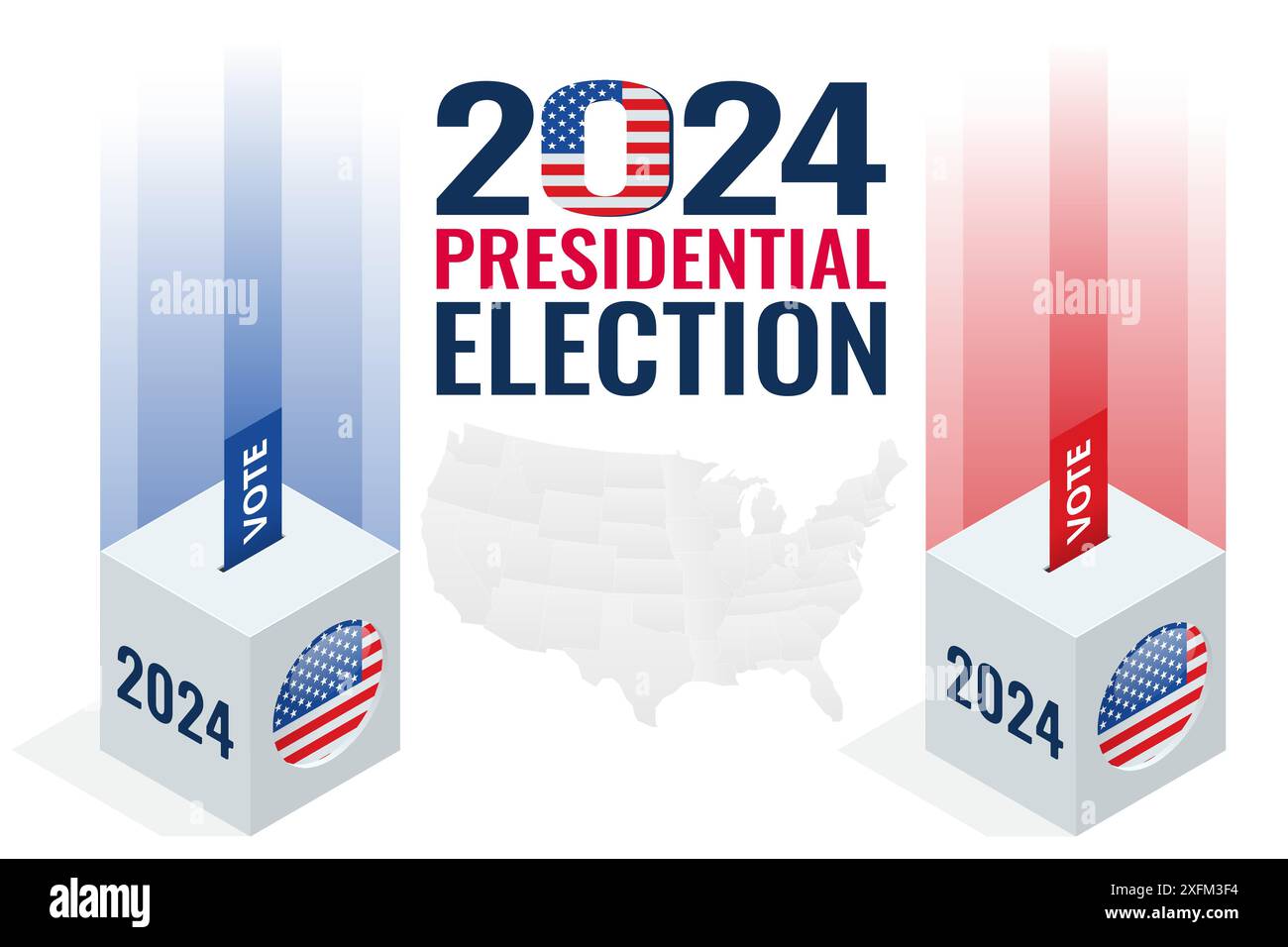 2024 United States of America Presidential Election banner. 2024 United ...