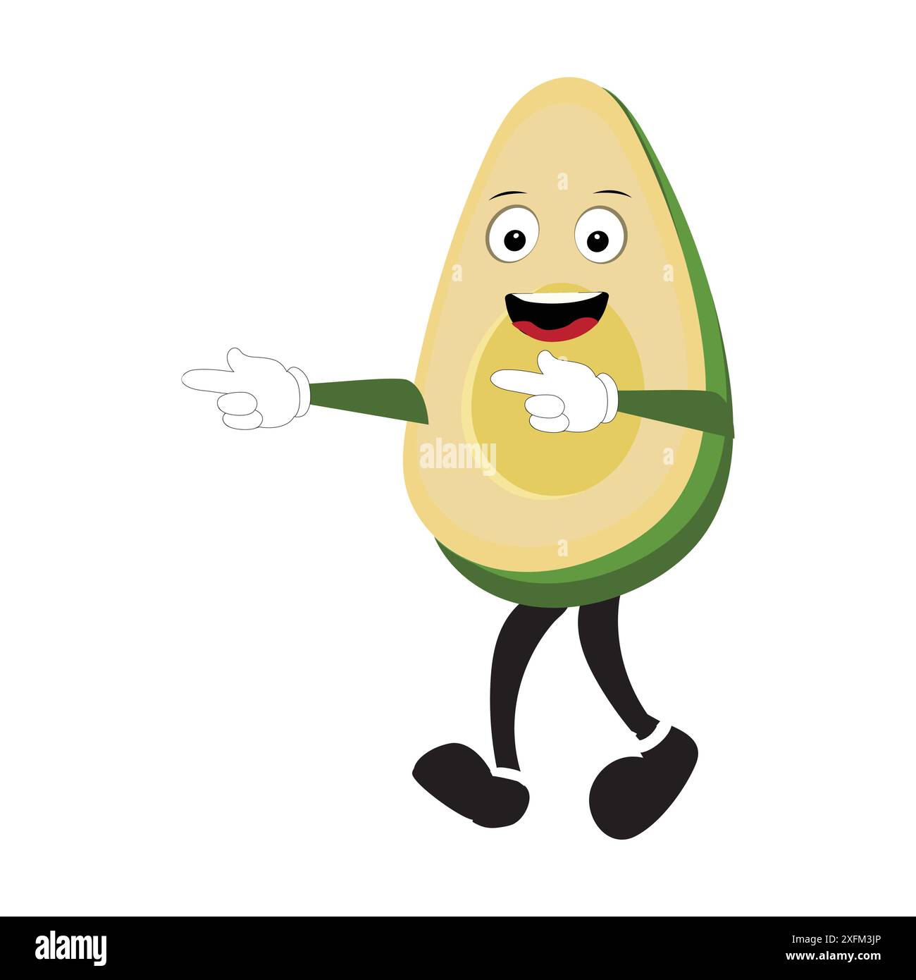 Cartoon avocados mascot characters, hand drawn doodle style cartoon ...