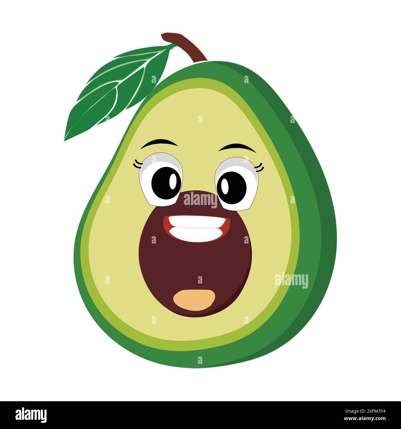 Cartoon avocados mascot characters, hand drawn doodle style cartoon ...