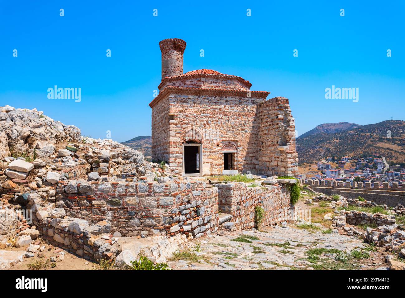 Kale Mosque inside the Ayasuluk Citadel at the Ephesus ancient greek ...