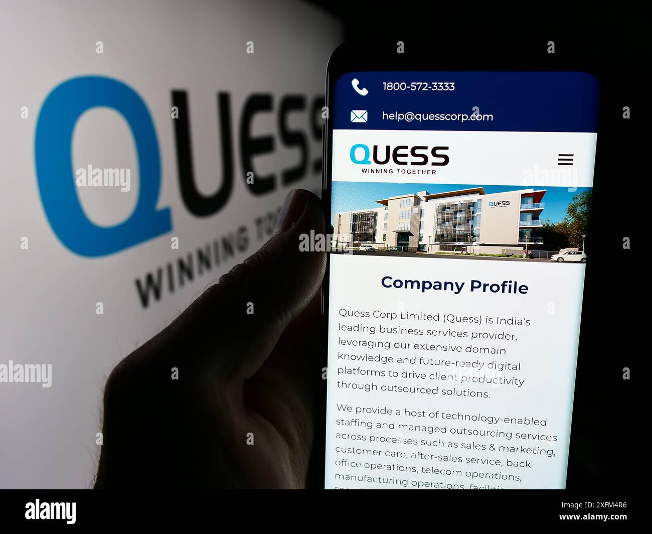 Quess logo hi-res stock photography and images - Alamy