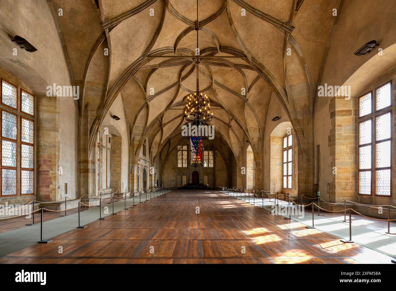 Prague Castle, Old Royal Palace, Vladislav Hall and ceiling, Prague ...