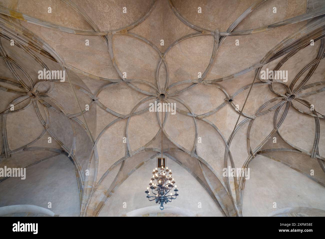 Prague Castle, Old Royal Palace, Vladislav Hall and ceiling, Prague ...