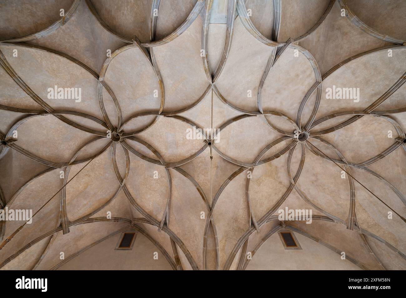 Prague Castle, Old Royal Palace, Vladislav Hall and ceiling, Prague ...