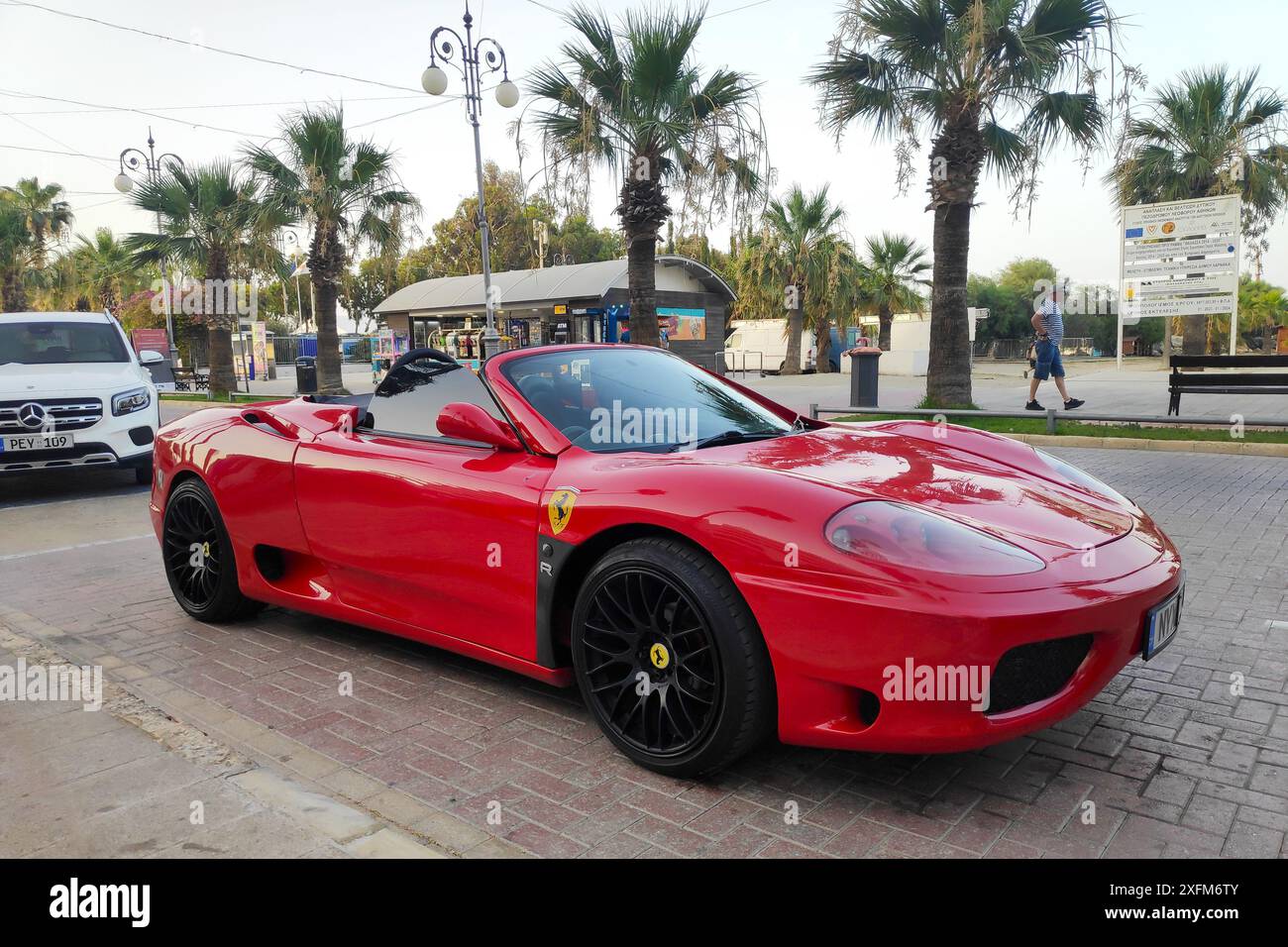 Larnaca, Cyprus - July 3 2024: A Ferrari 360 Modena Spyder Stock Photo ...