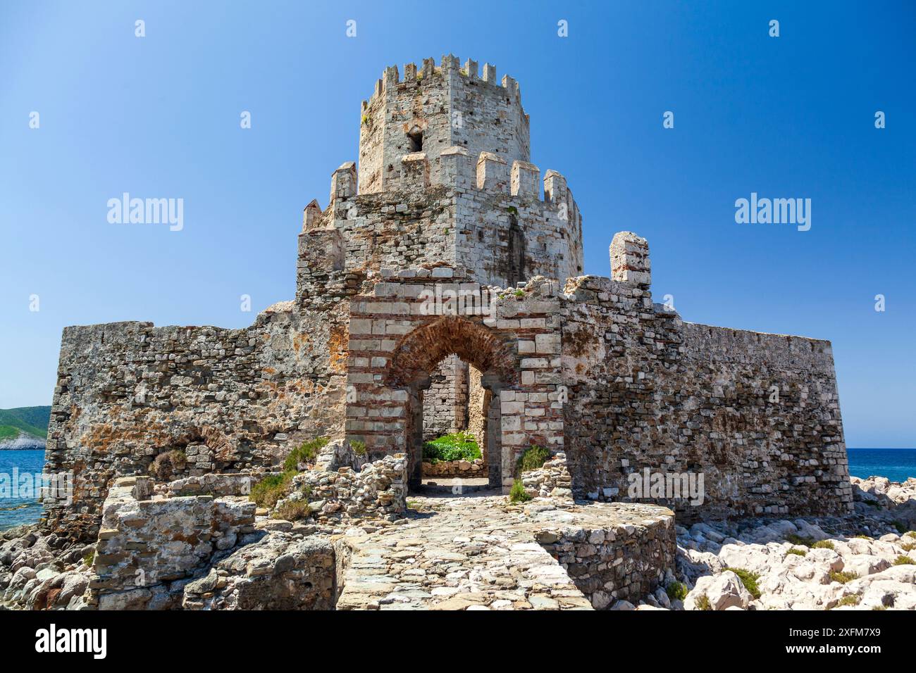 The "Bourdzi" (Ottoman tower), later addition to the Venetian castle of ...