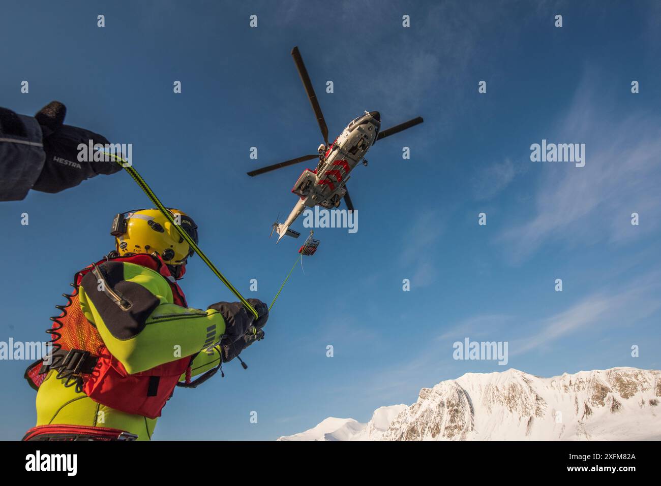 Search and Rescue helicopter winter training in Bellsund, Svalbard ...