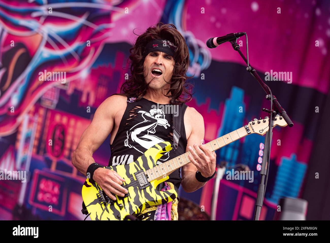 2024-06-08 Norje, Sweden: Band Steel Panther performing at Sweden Rock ...