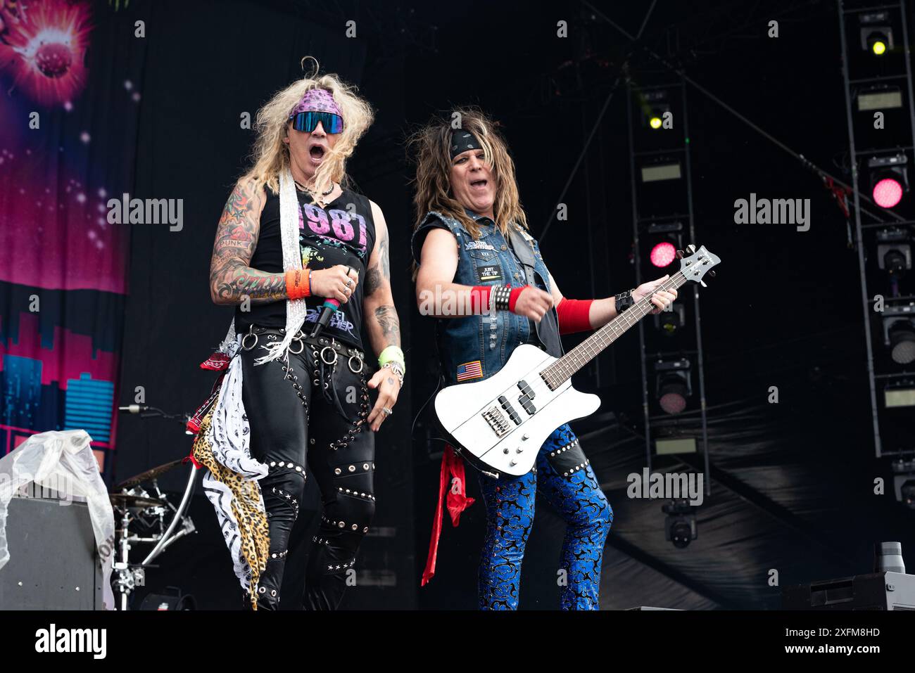 2024-06-08 Norje, Sweden: Band Steel Panther performing at Sweden Rock ...
