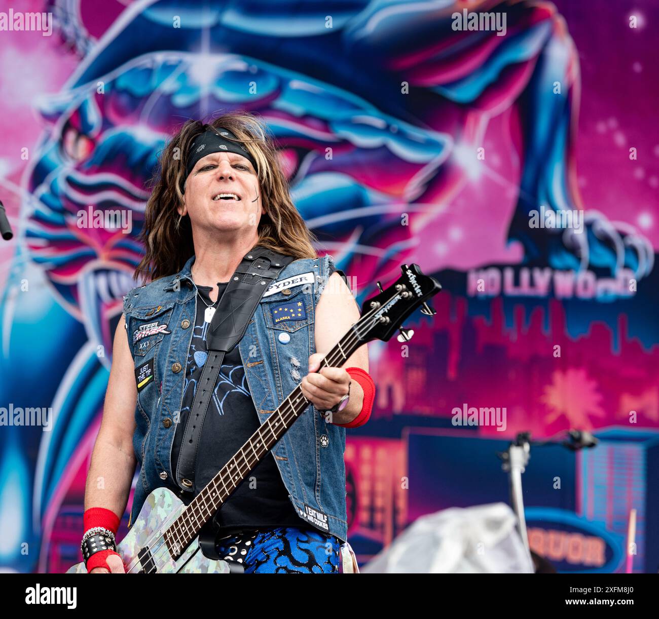 2024-06-08 Norje, Sweden: Band Steel Panther performing at Sweden Rock ...