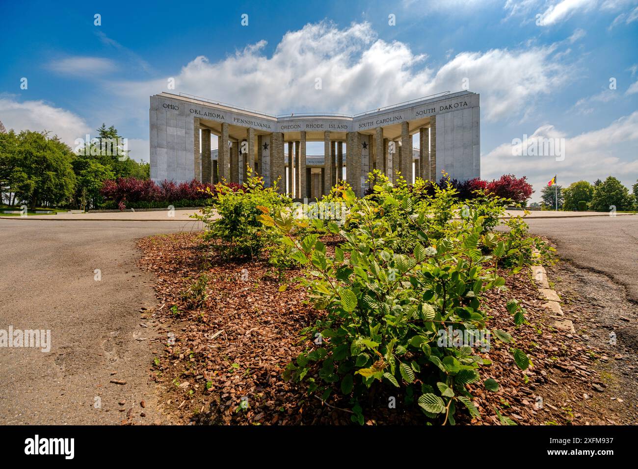Bastogne, Belgium - July 17 2021: Battle of the Bulge Monument the ...