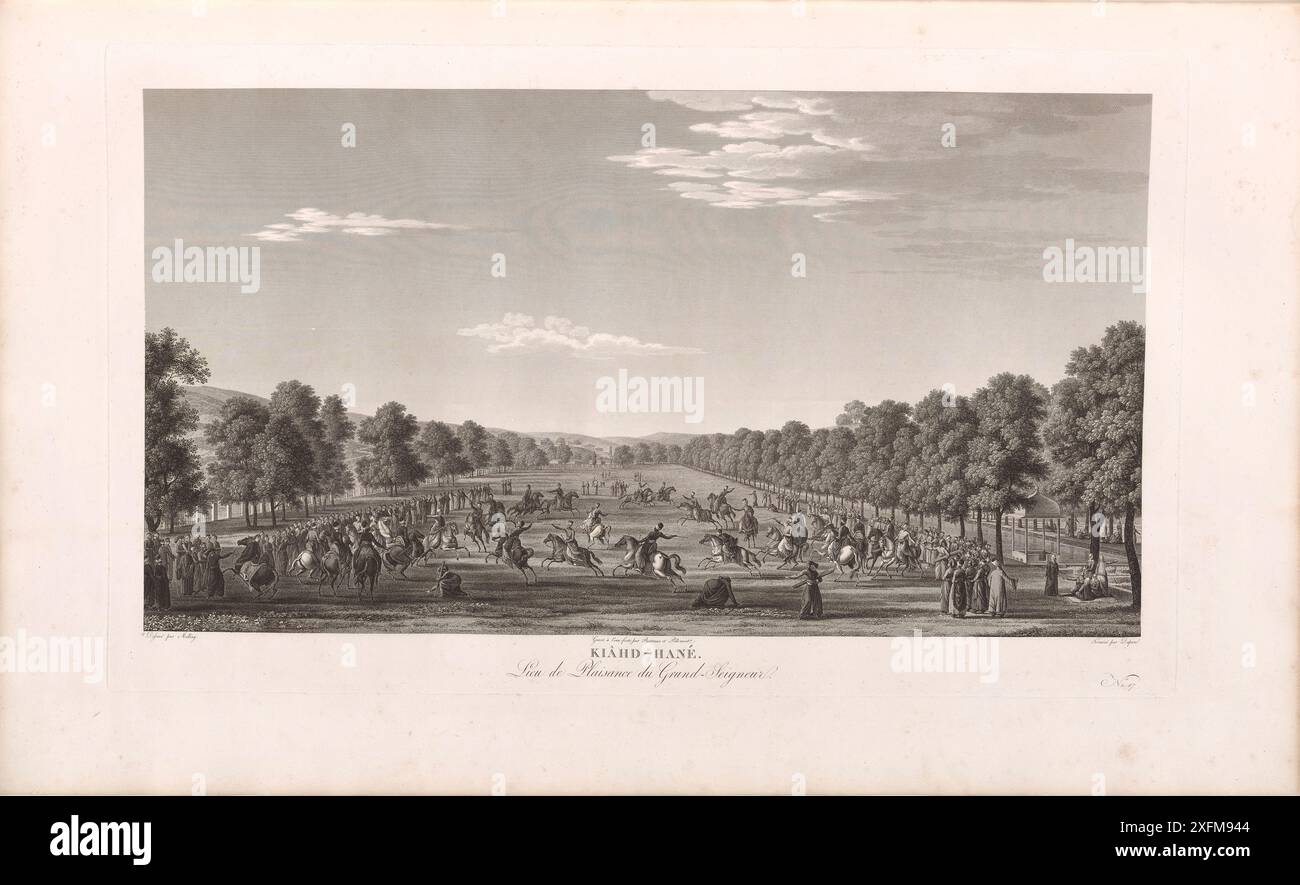 The history of Ottoman Empire. View of Kiahd-Hane. Place of pleasure ...