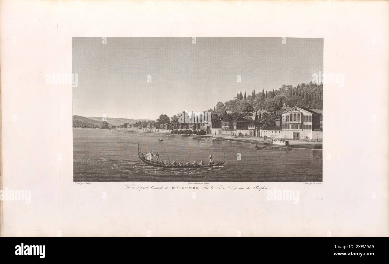 The history of Ottoman Empire. View of the western part of the village ...