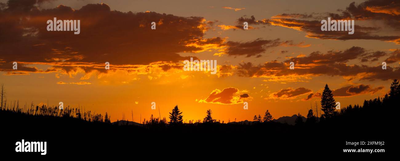 Yellowstone sunsets hi-res stock photography and images - Alamy