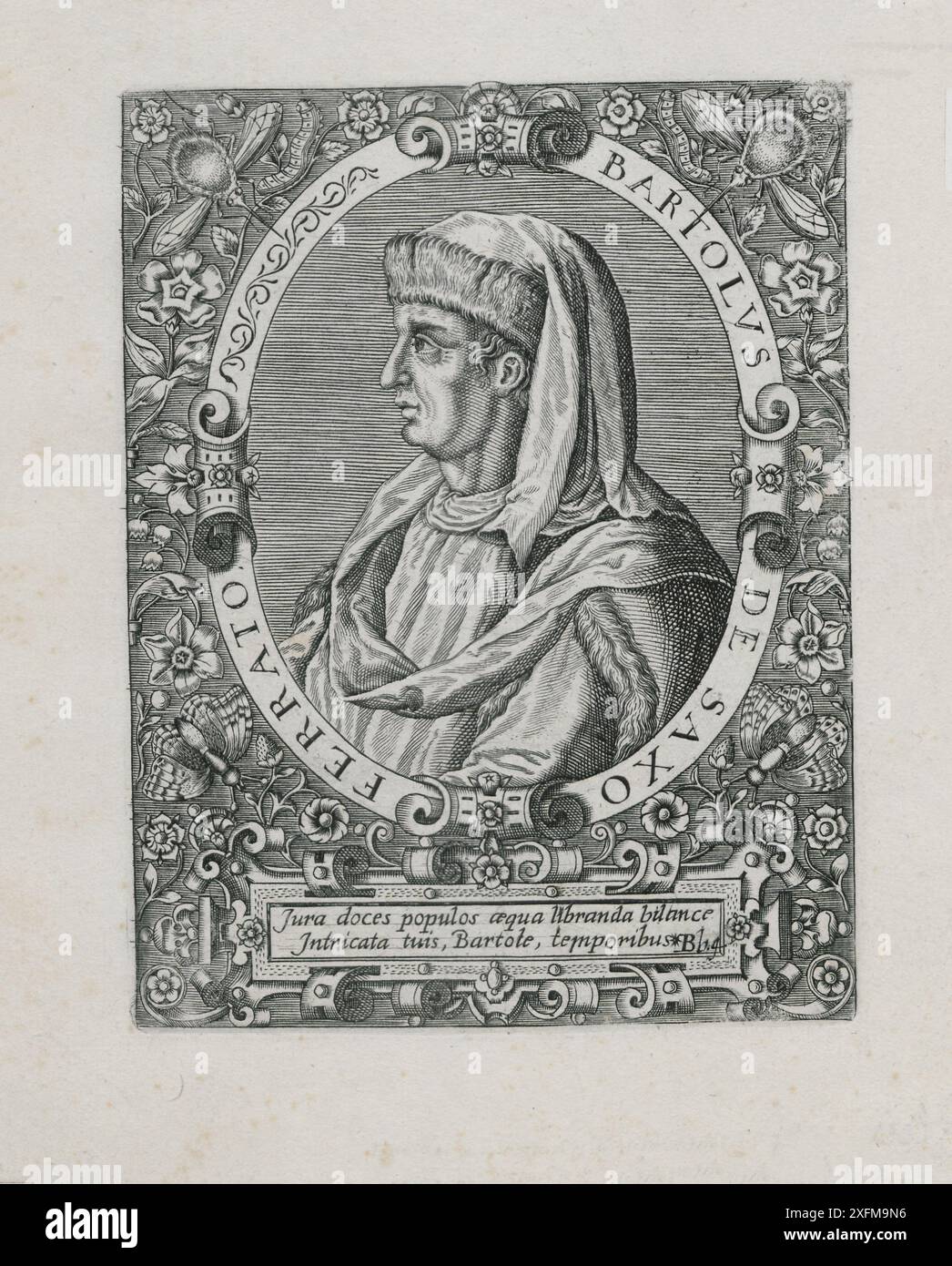 Portrait of Bartolus de Saxoferrato. 1597 Bartolus de Saxoferrato ...