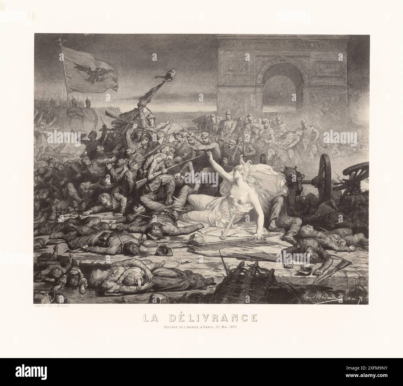 Liberation: Entry of the French army in Paris, 21 Mai 1871 , 1871 The ...