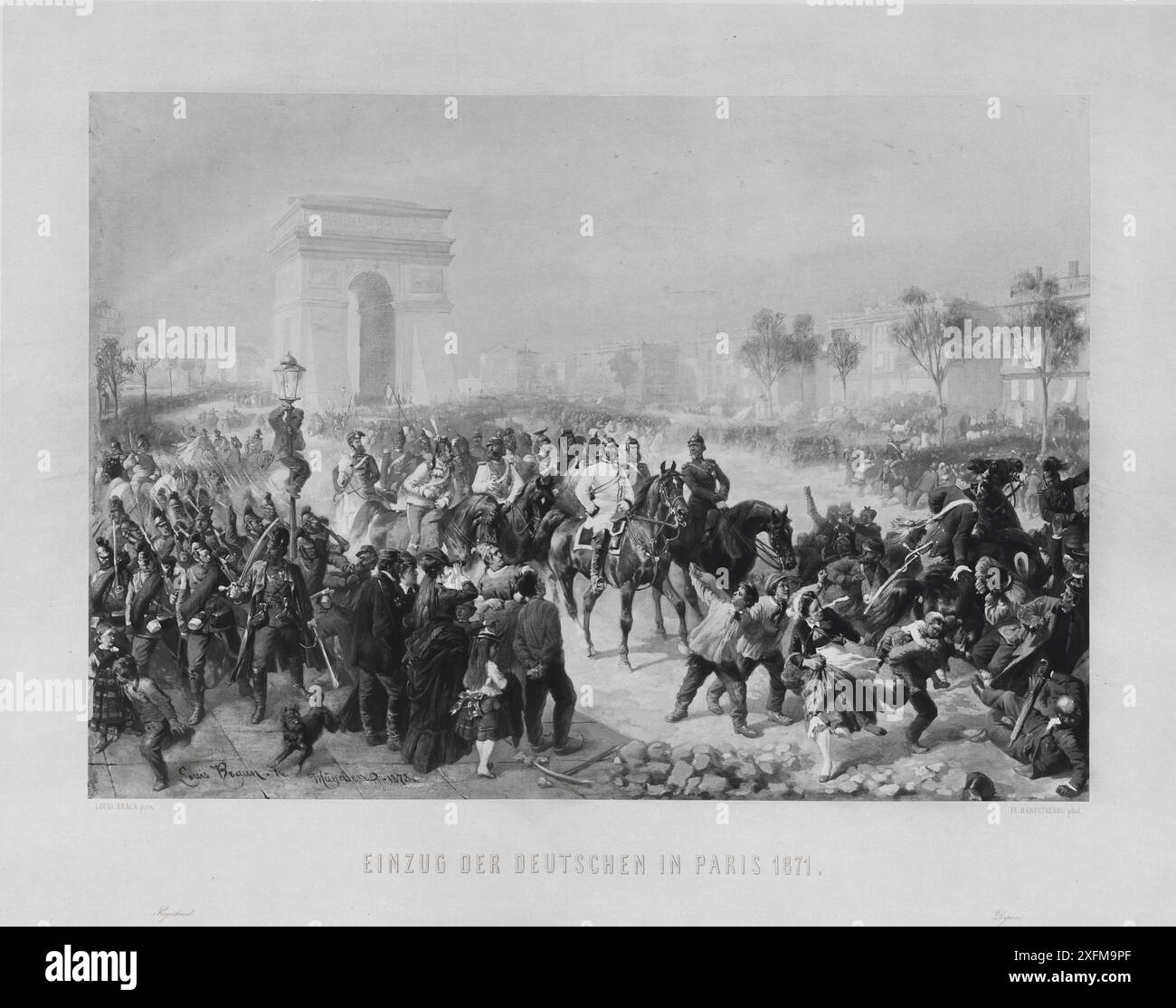 Paris march retro hi-res stock photography and images - Alamy