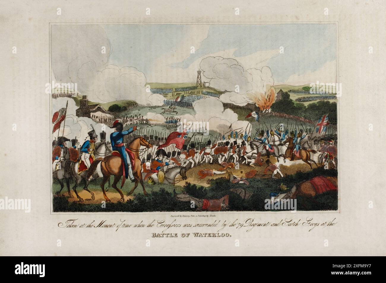 British regiment at time of battle of waterloo 1815 hi-res stock ...