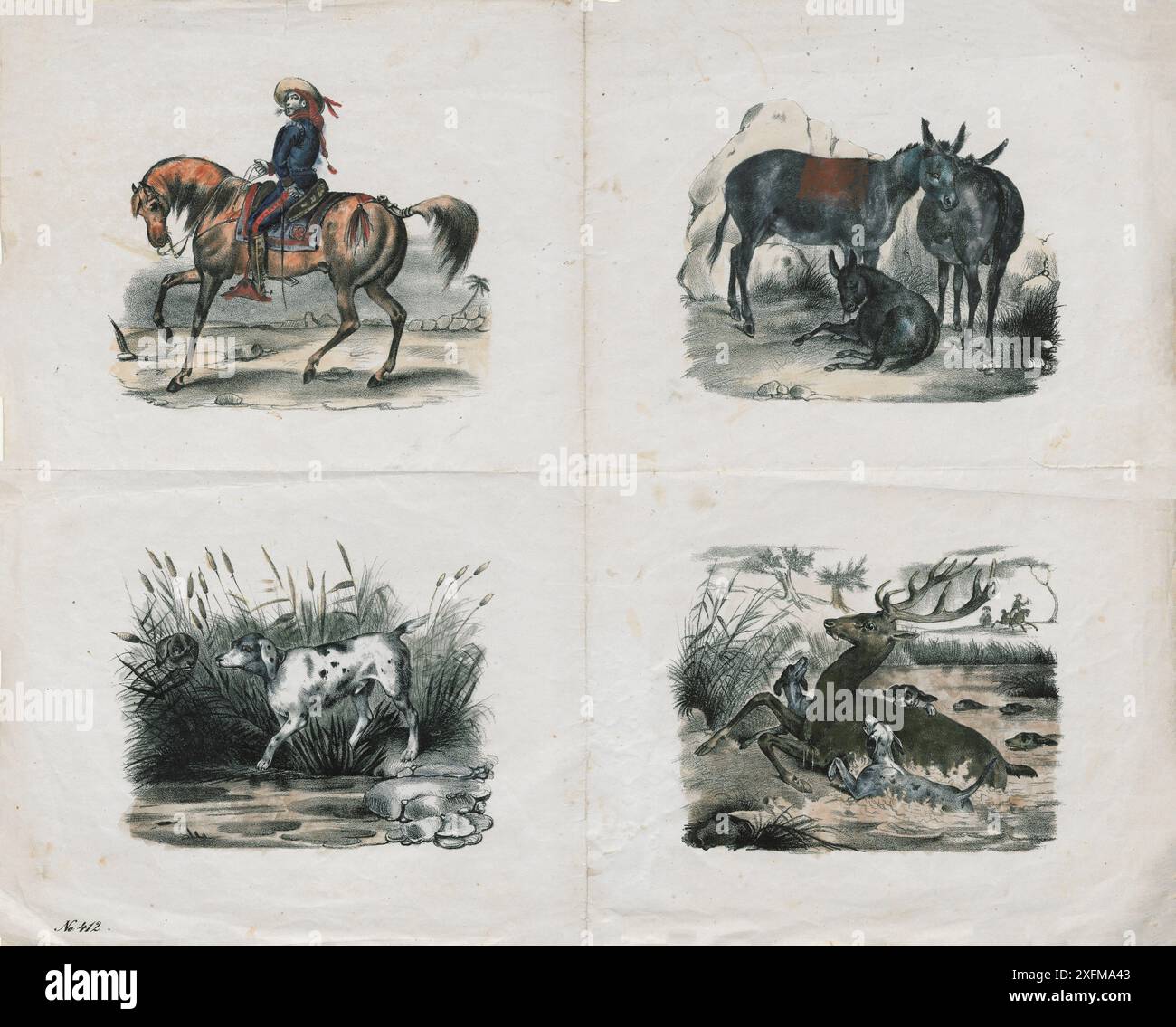 Vintage color pictures of hunting hi-res stock photography and images ...