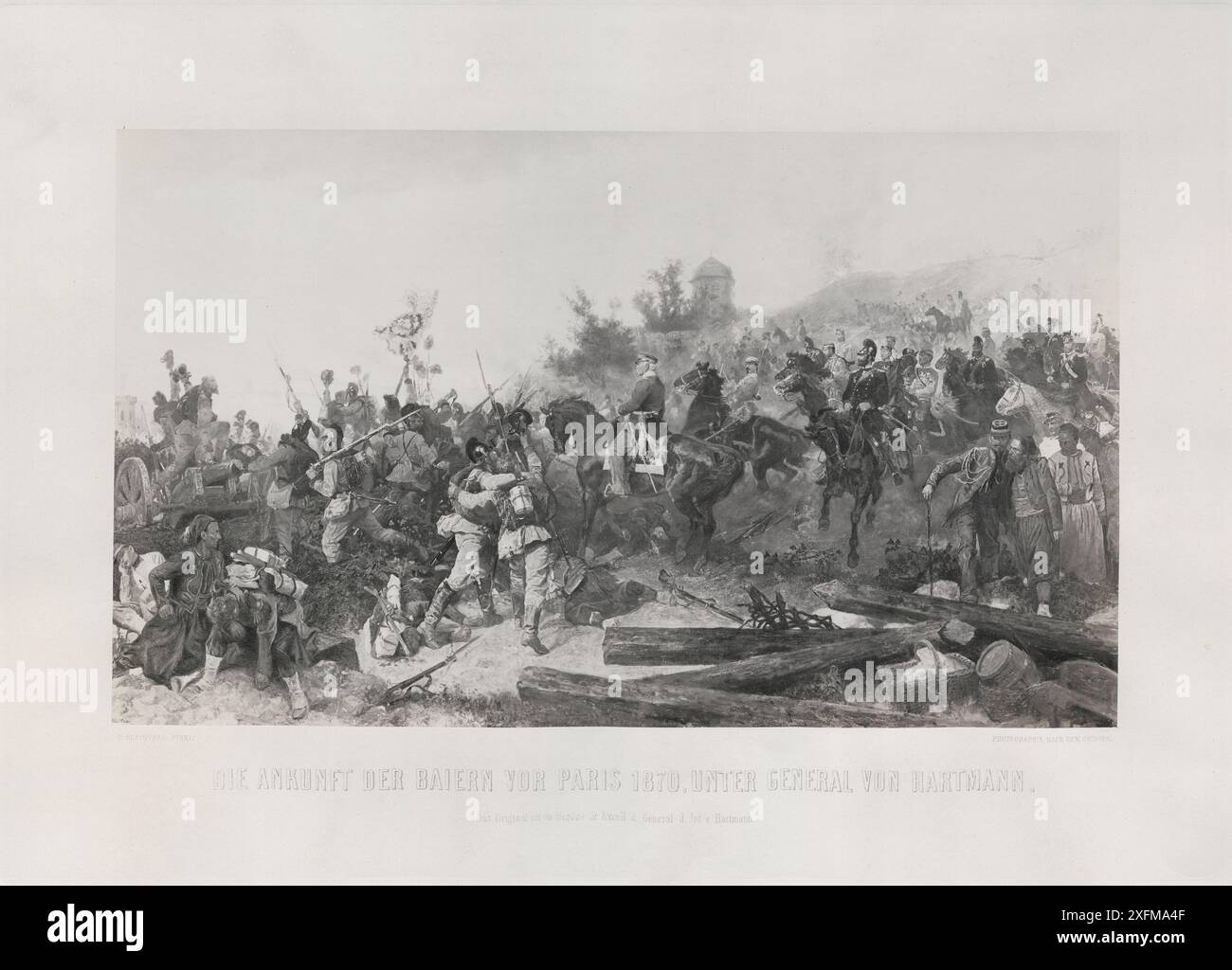The Arrival of the Bavarians Before Paris 1870, Under General Von ...