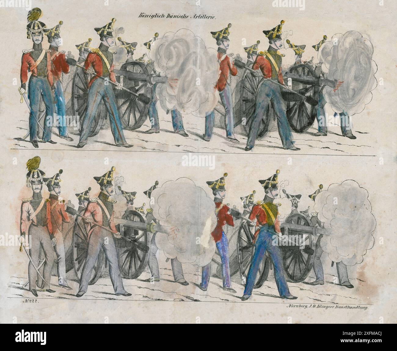 Vintage picture of royal danish artillery hi-res stock photography and ...