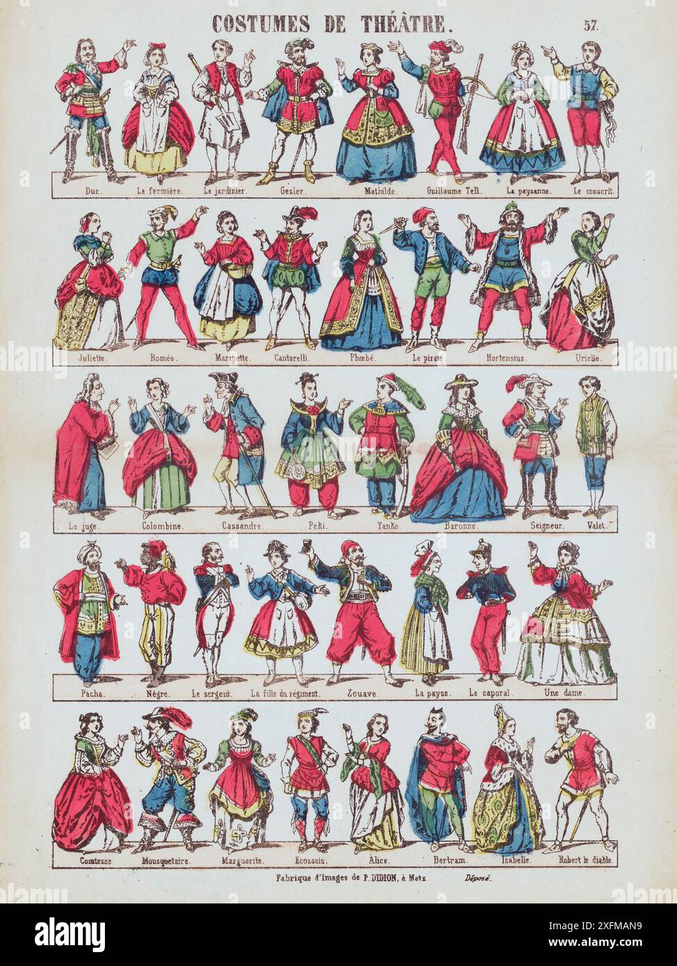 Theatrical roles of the 19th century hi-res stock photography and ...