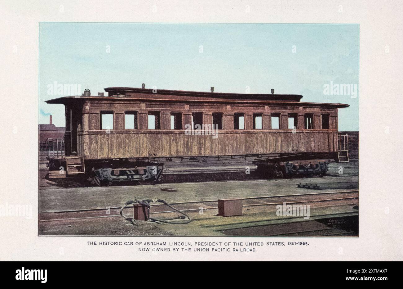 The historic car of Abraham Lincoln, president of the United States ...