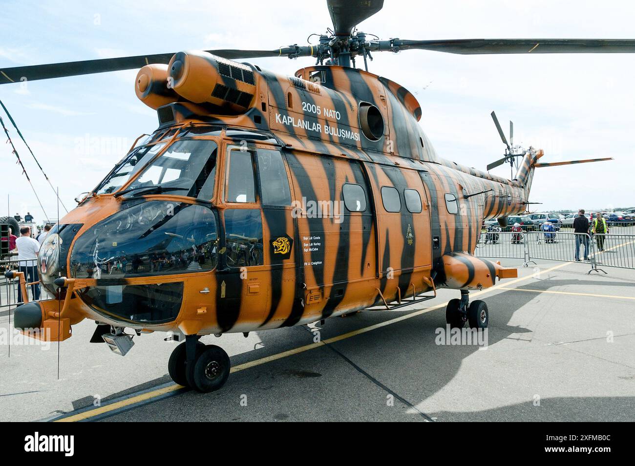 A Tiger Meet RAF Aerospatiale Puma SA300 HC1, parked in the static area ...