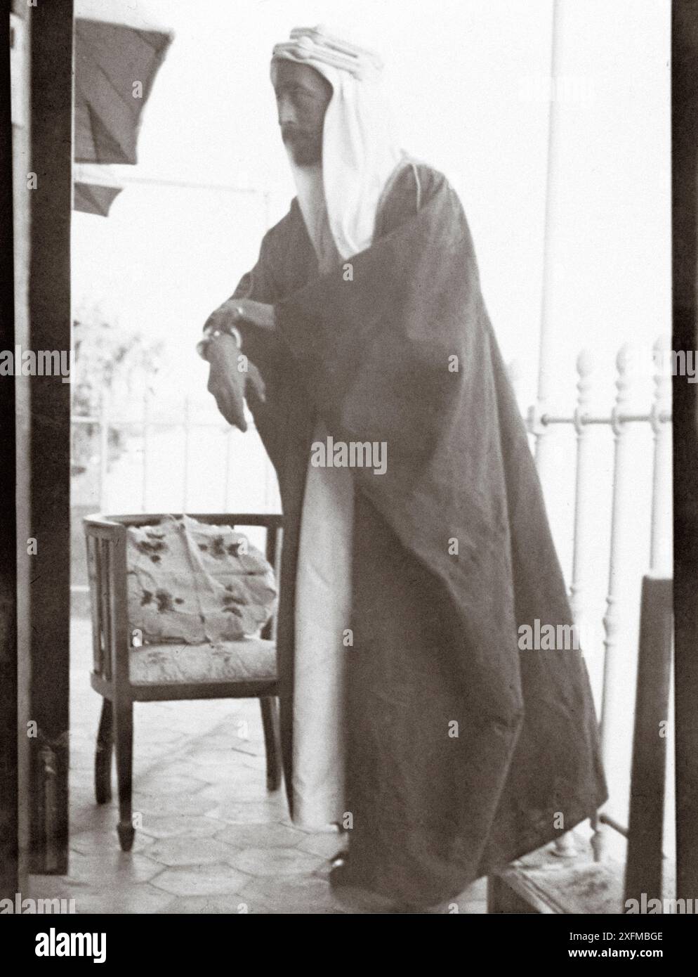 Portrait of Faisal bin Hussein. Faisal I bin Al-Hussein bin Ali Al ...