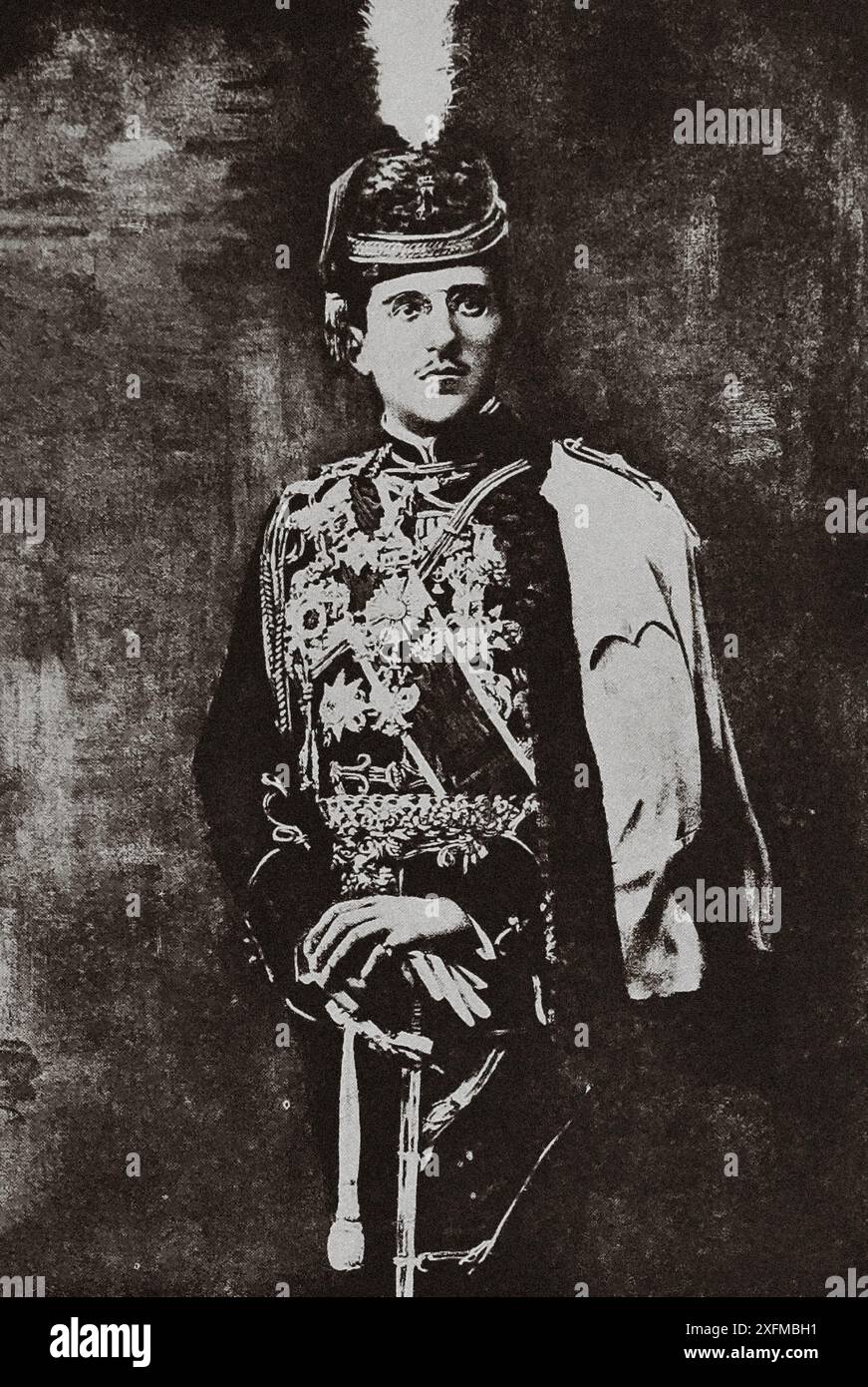 Serbian prince Alexander I (future king Alexander I of Yugoslavia ...