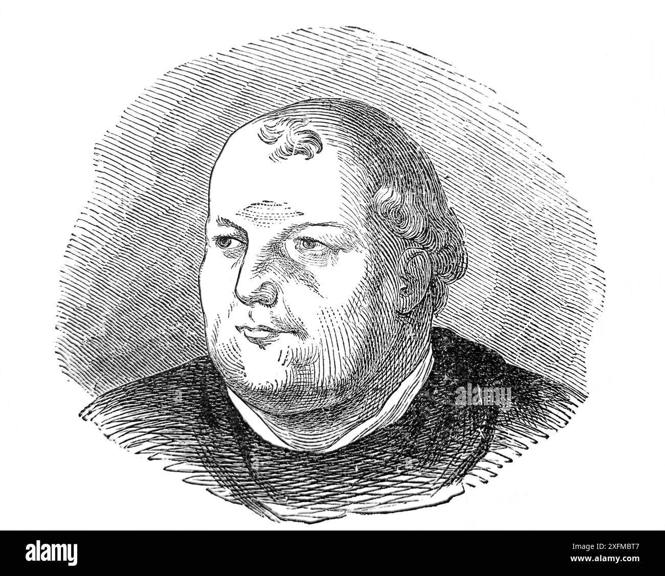 Illustration of Johann Von Staupitz 1460-1524 Catholic Priest and ...