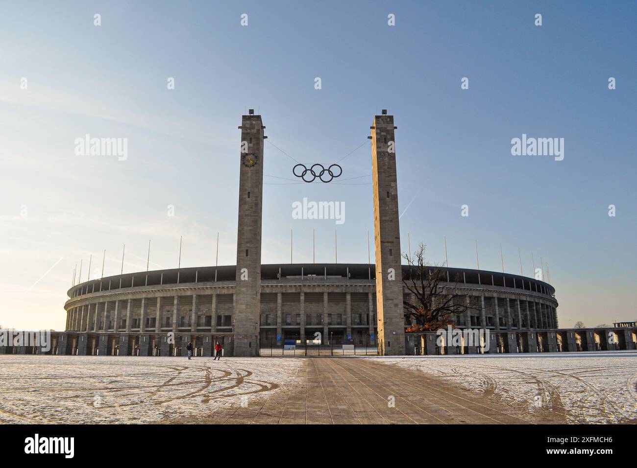 Berlin, Germany. The Olympiastadion (Olympic Stadium), a sports stadium ...