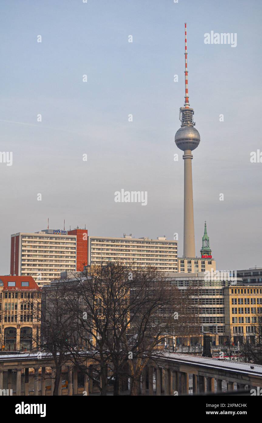 Berlin, Germany. The Fernsehturm (Television Tower), constructed by the ...