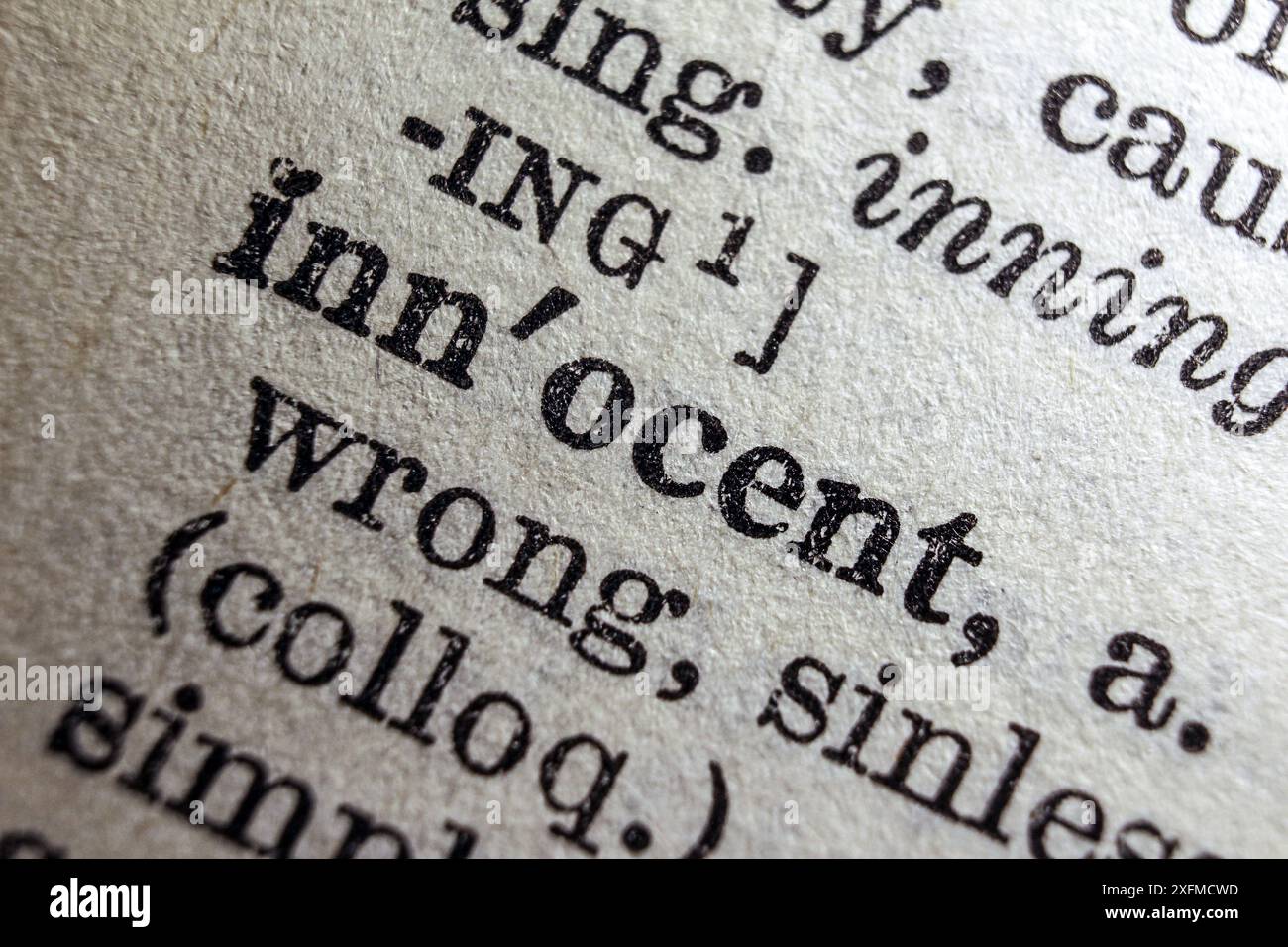 Innocent innocence guiltless blameless hi-res stock photography and ...